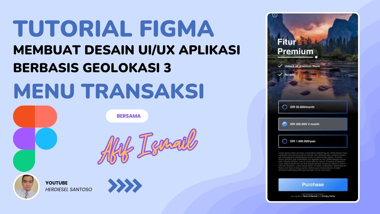 Tutorial Figma - Membuat Desain UI/UX Aplikasi Berbasis Geolokasi 3 - Menu Transaksi - YouTube