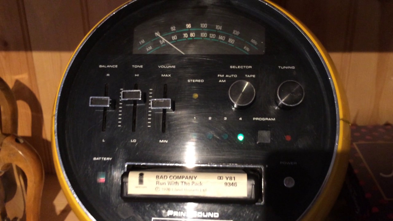 Prinzsound weltron 2001 8 track and am fm radio from 1971 - YouTube