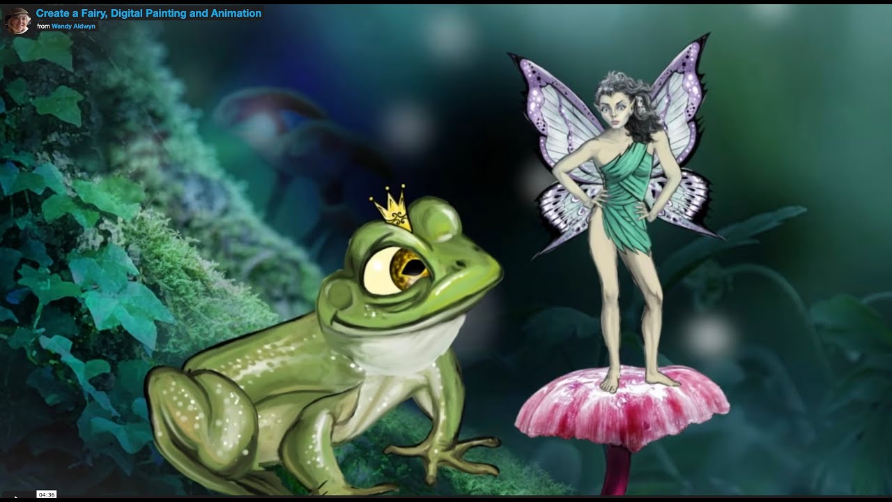 Create a Fairy, Digital Painting and Animation - YouTube