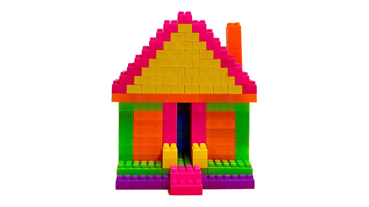 House with DIY building blocks - YouTube