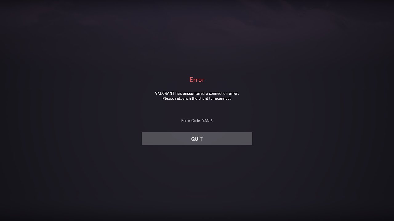 VALORANT ERROR VAL 6 SOLVED FIX YouTube VALORANT ERROR VAL 6 SOLVED FIX YouTube