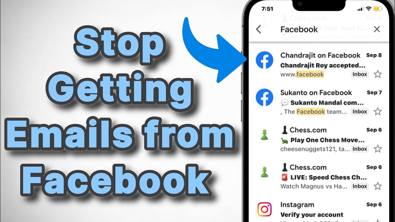 How to Stop Receiving Emails from Facebook - YouTube