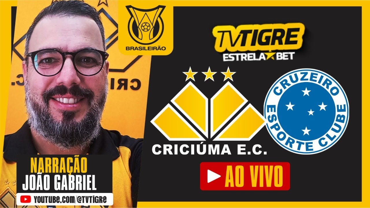 🔴 AO VIVO | CRICIÚMA X CRUZEIRO - 14ª RODADA BRASILEIRÃO 2024 (SEM IMAGENS) - YouTube