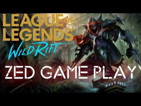 WildRift GamePlay | Full Zed Game Play - YouTube