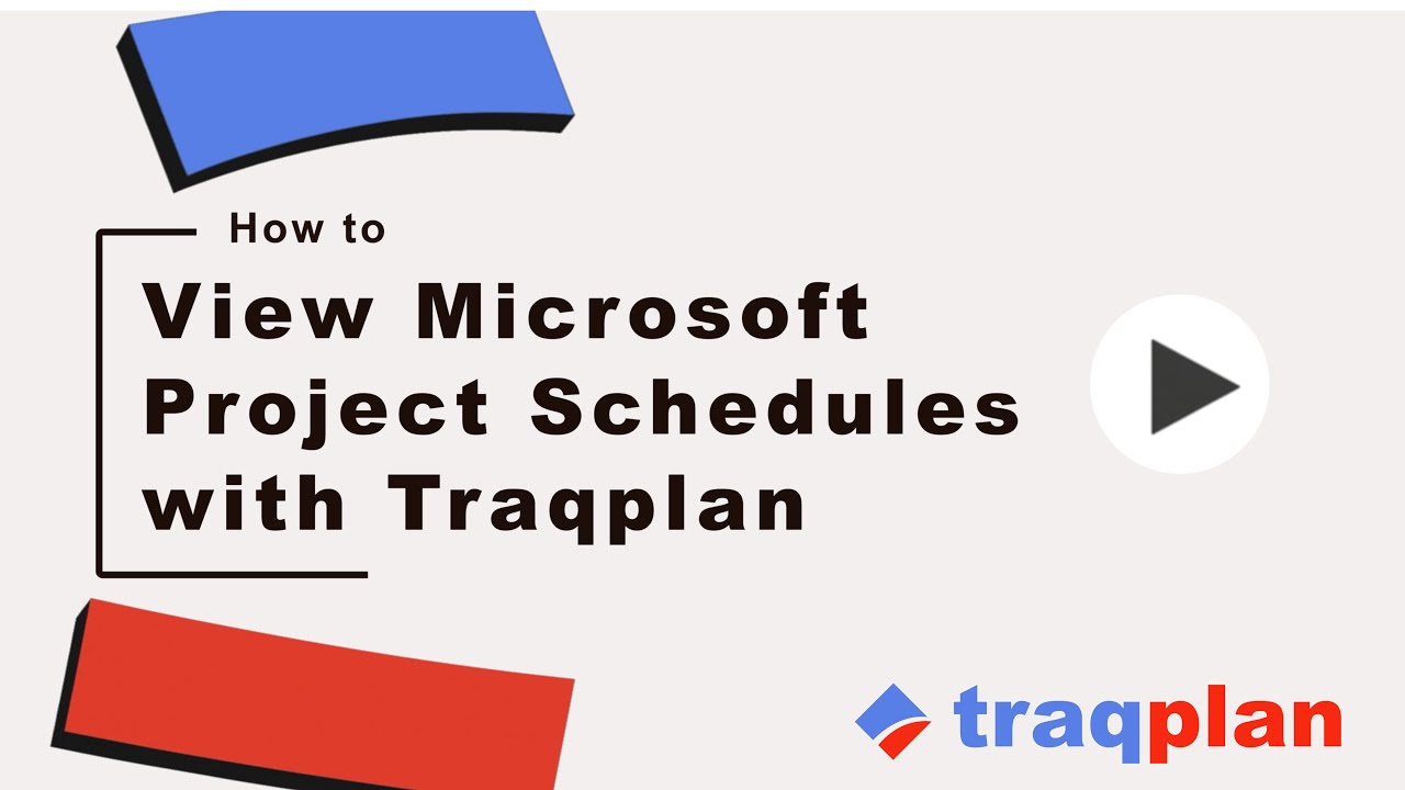 View Microsoft Project timelines with Traqplan - YouTube