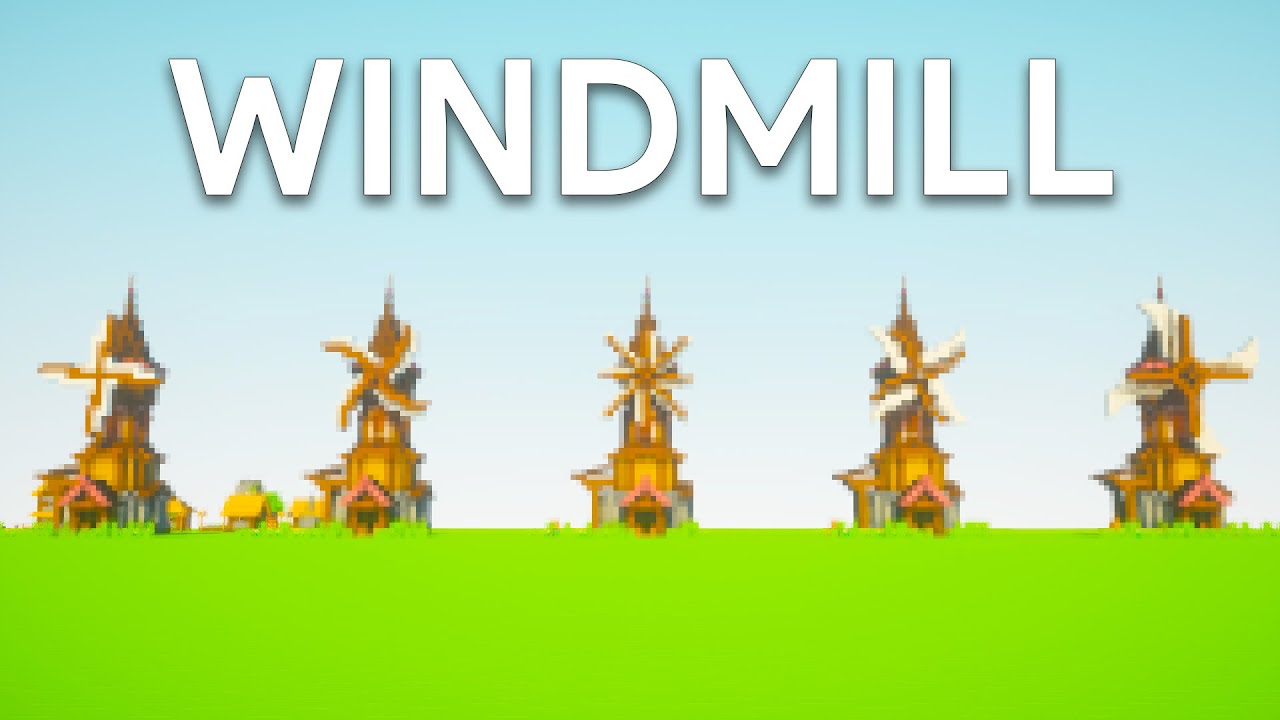 5 Desain Windmill Simple Untuk World Survival Kalian - YouTube