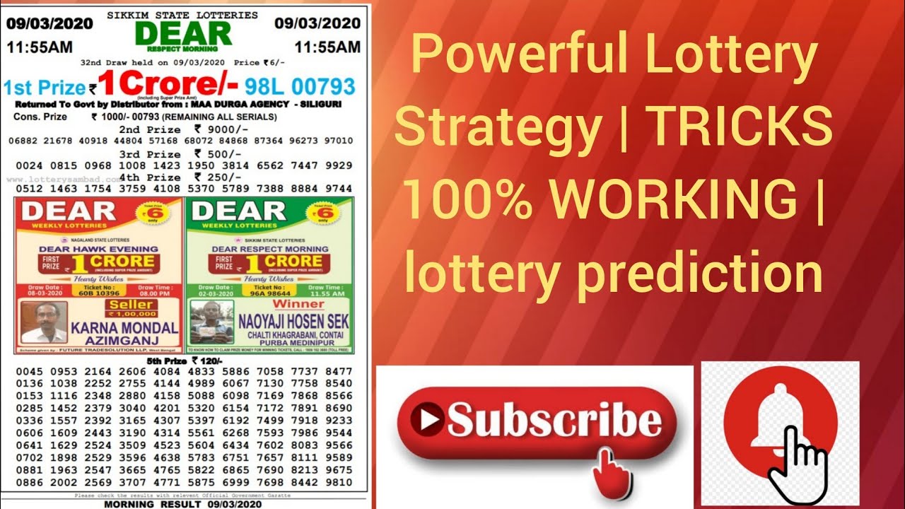 Powerful Lottery Strategy | TRICKS 100% WORKING | lottery prediction ...