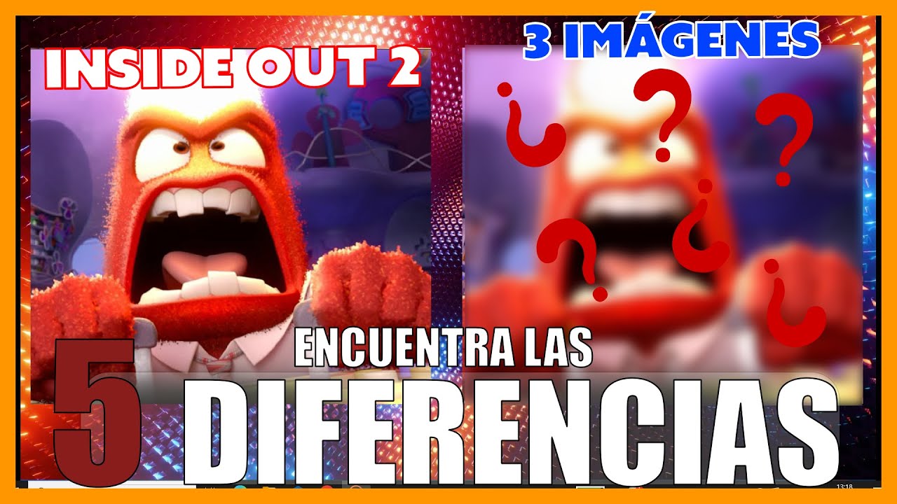 Encuentra las 5 DIFERENCIAS INTENSAMENTE 2 (Del revés 2) (Inside Out 2 ...