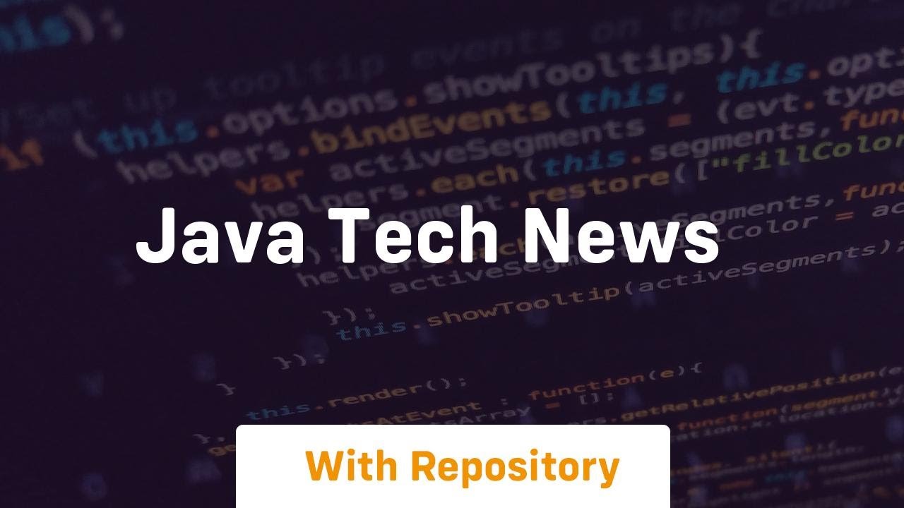 java tech news - YouTube