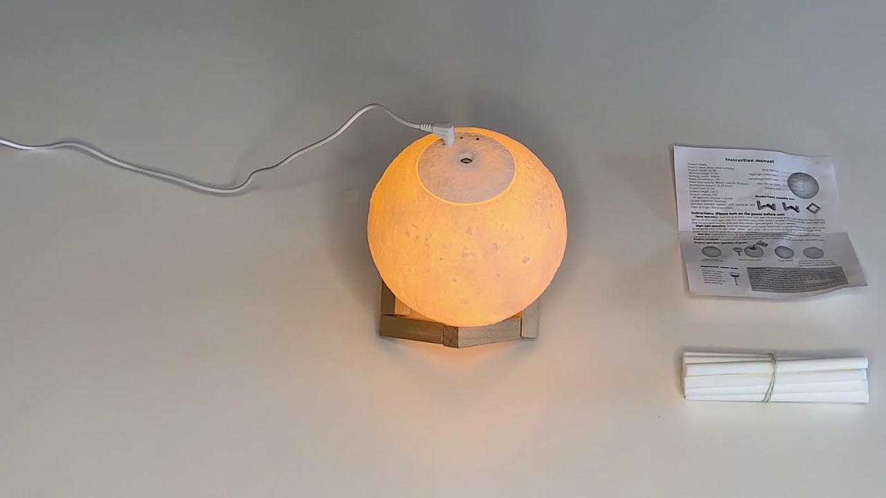 3d Moon Lamp Light Diffuser - YouTube