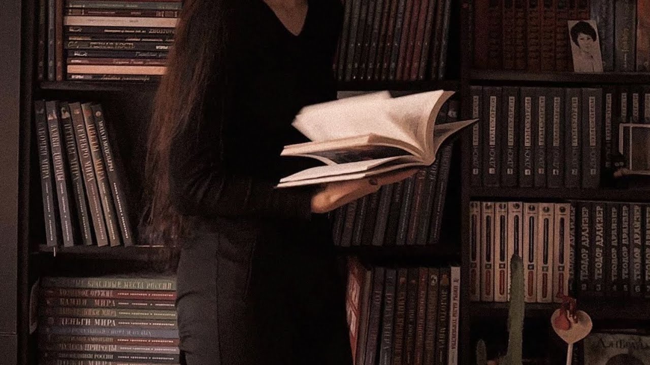 reading unknown books in an abandoned library (dark academia playlist ...