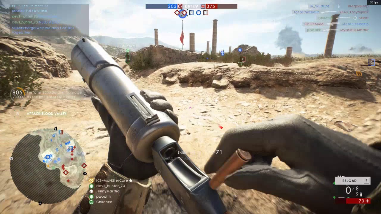 BF1 with M1907 SL Sweeper and Infiltrator kit play (2018. 10. 15 ...