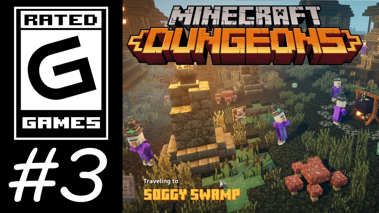 Minecraft Dungeons - Part 3 - Soggy Swamp Walkthrough - YouTube