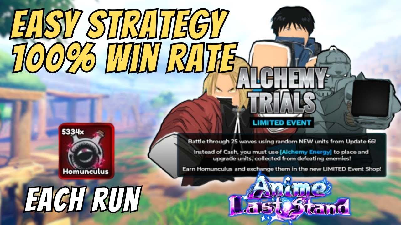 Alchemy Trails Easy Strategy 100% WinRate, 5k per run - Anime Last ...