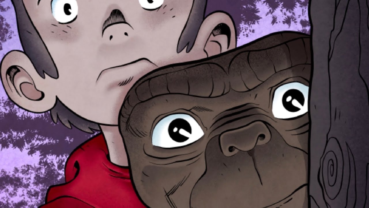 Drawing ET And Elliot on The iPad Pro with Procreate - YouTube