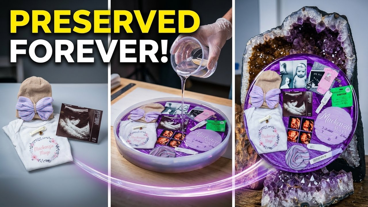 I Preserved Baby Items in Resin! - YouTube