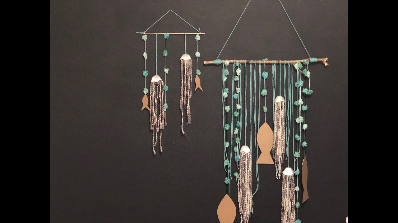 Create a wall hanging mobile - YouTube