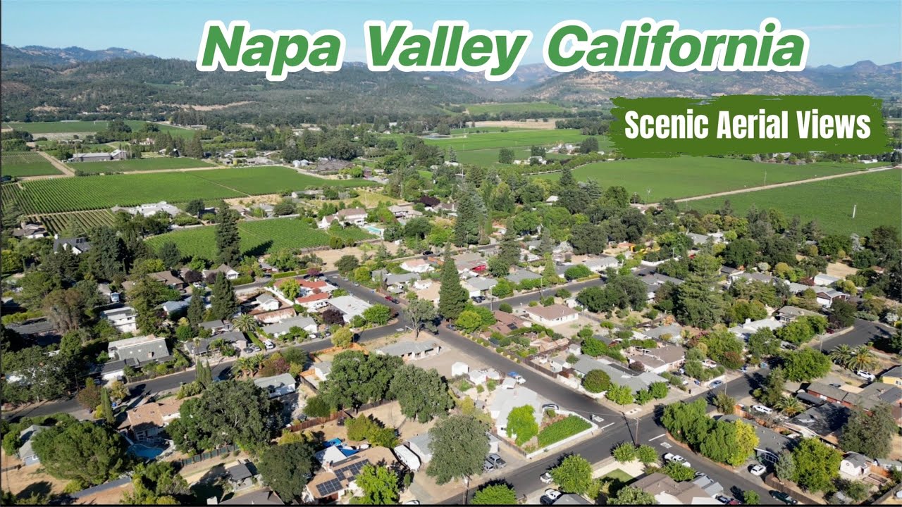 Scenic Aerial Views of Napa Valley California - YouTube