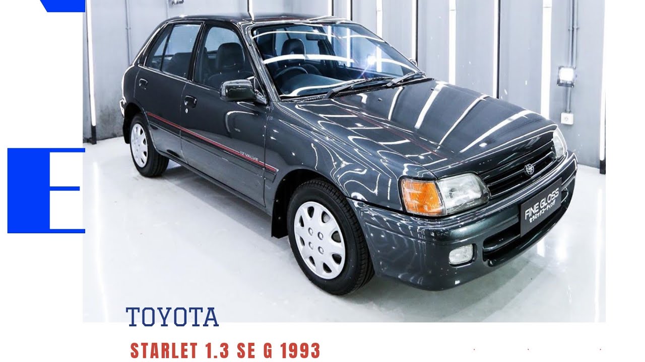 Toyota Starlet 1.3 SE G 1993 Grey ORI - YouTube
