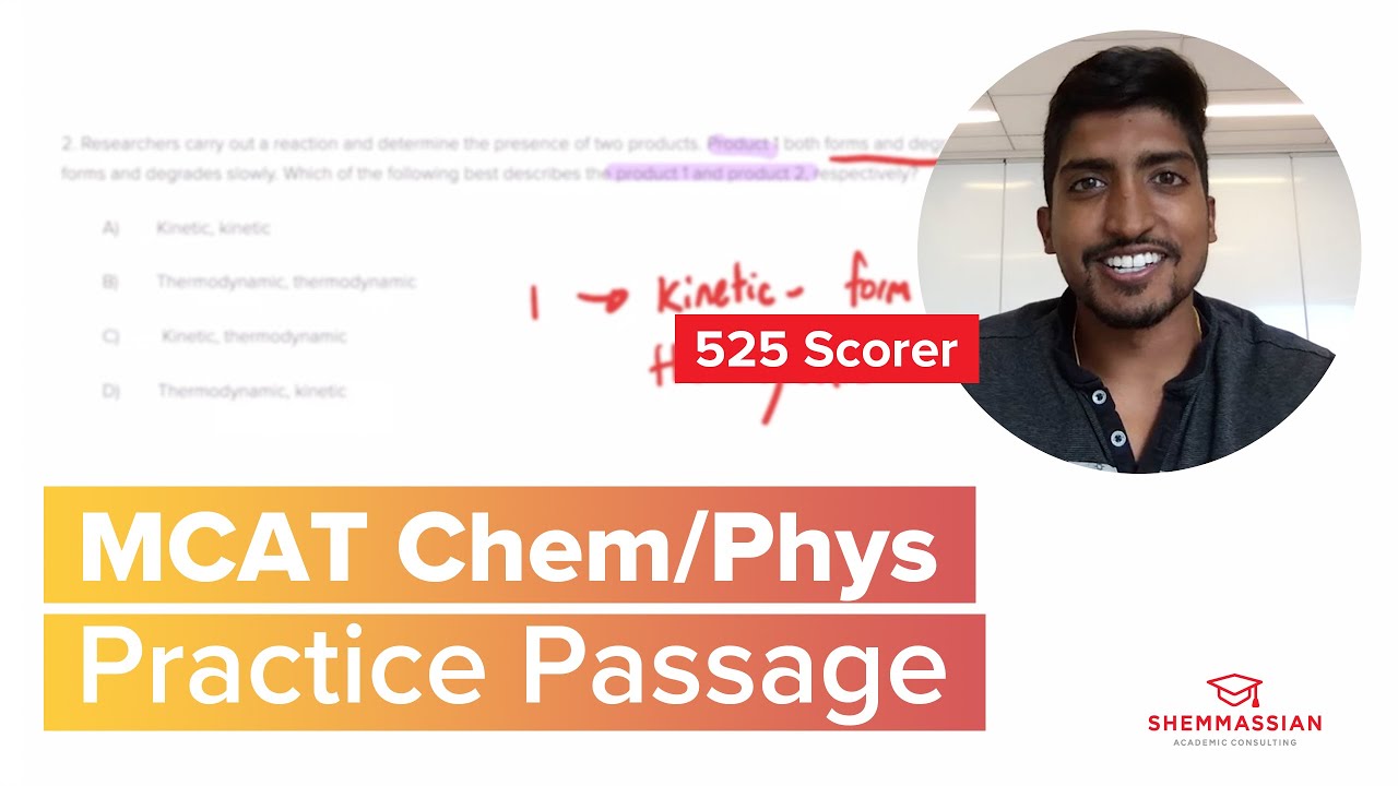 525 Scorer Leads MCAT Chem/Phys Practice Questions Breakdown - YouTube