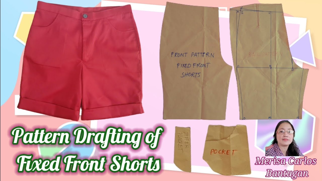 Pattern Drafting and Cutting of Fabric for Fixed Shorts #w ...