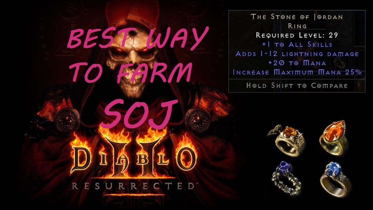 Diablo 2 R: Best Way to Farm SOJ (Stone of Jordan) - YouTube