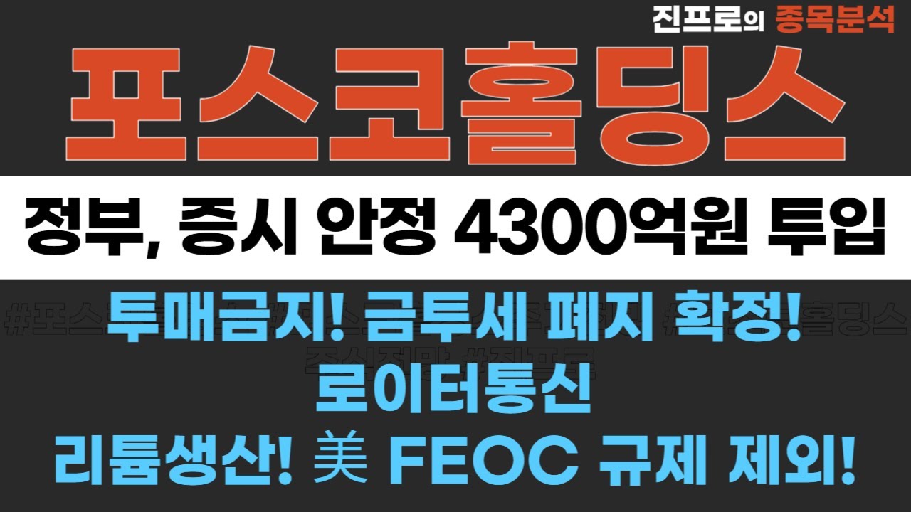 포스코홀딩스 세계최고의 기업이 될겁니다장기투자하세요 100배 수익납니다 포스코홀딩스 주가전망 양극재 에코프로