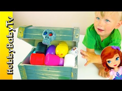 Treasure Chest + Sophia Chocolate Egg! Learn to Read, Spell People ...
