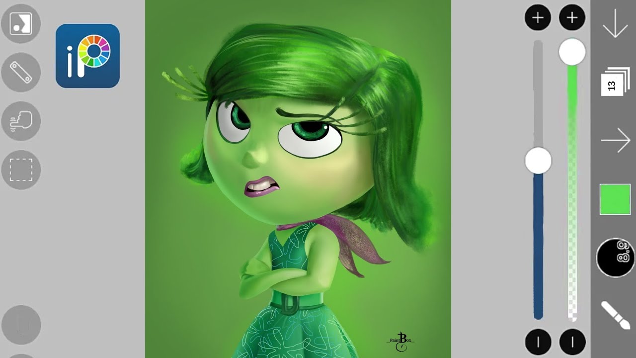 Mobile digital painting Inside out - Disgust | ibispaintx | Paintbox ...