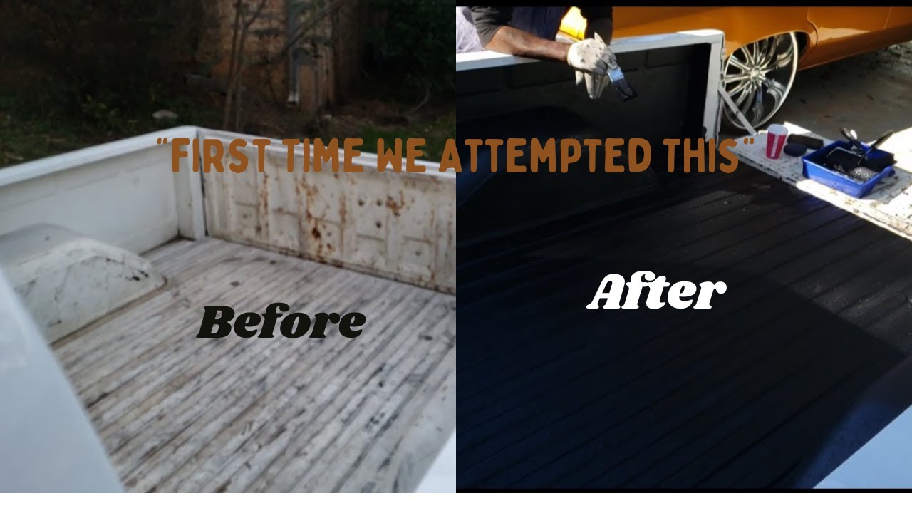 C10 Bed Liner Restored - YouTube