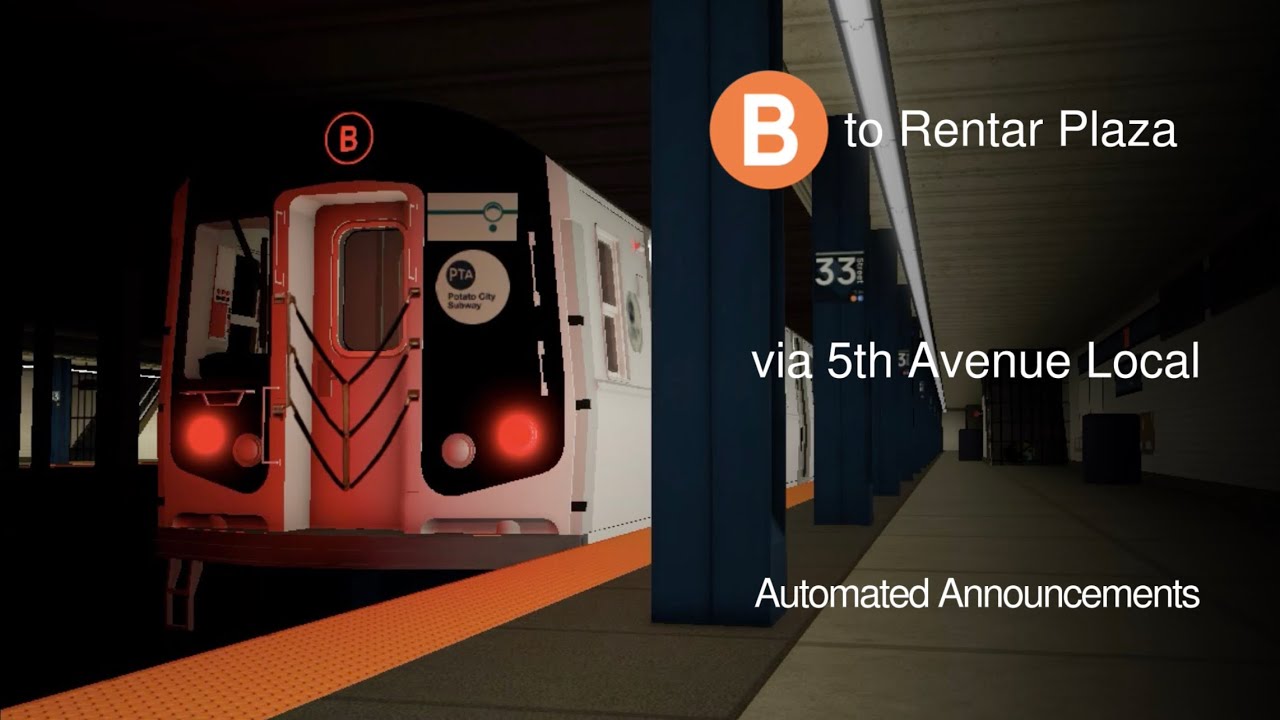 PTA Subway | B Local Train to Rentar Plaza Announcements - From Expo ...