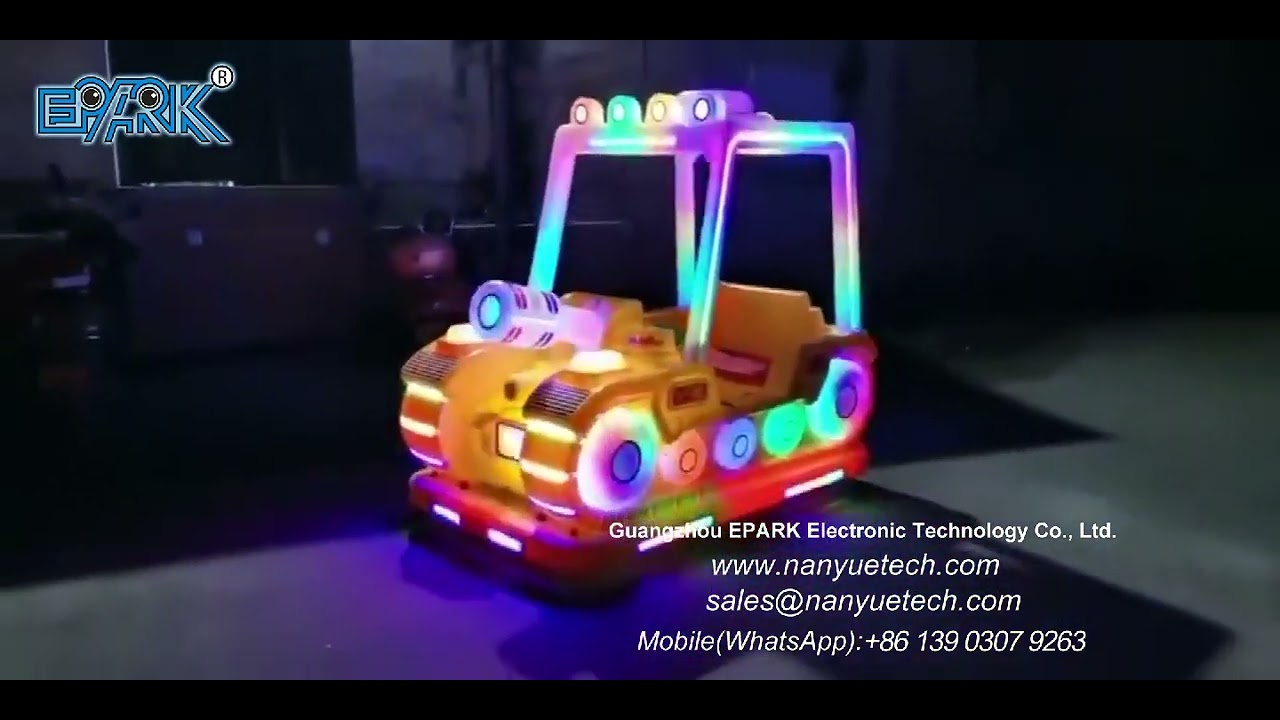 EPARK Luminous Square Car Kids Game Racing Game Cion Operated Machine ...
