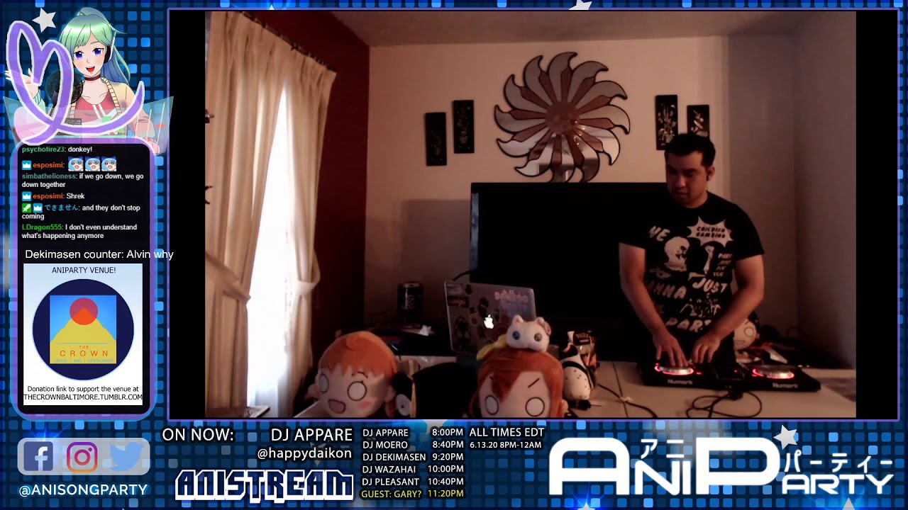 DJ APPARE's English anime opening anisong set - YouTube