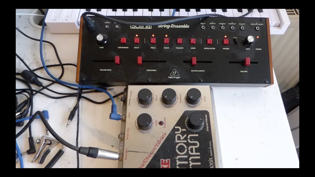 Behringer Solina & EHX Deluxe Memory Man - YouTube