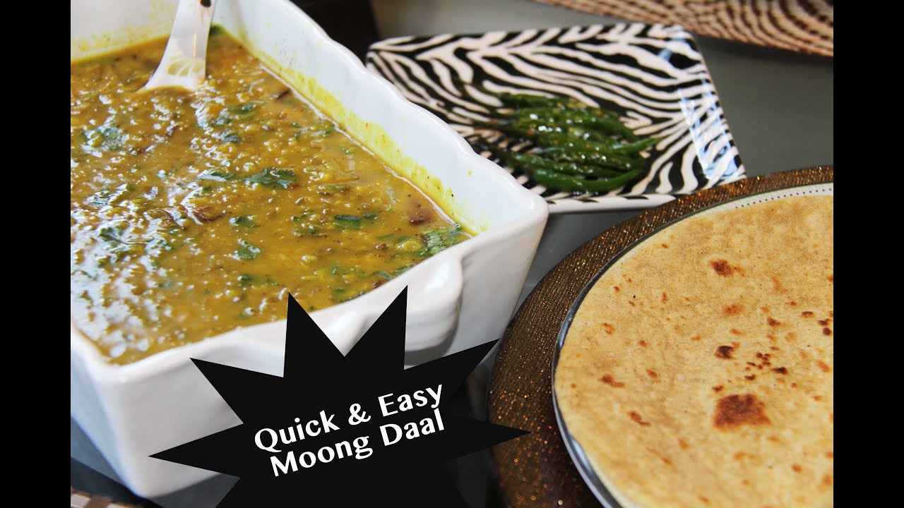 Quick & Simple Moong Daal (Split Green Gram) - YouTube