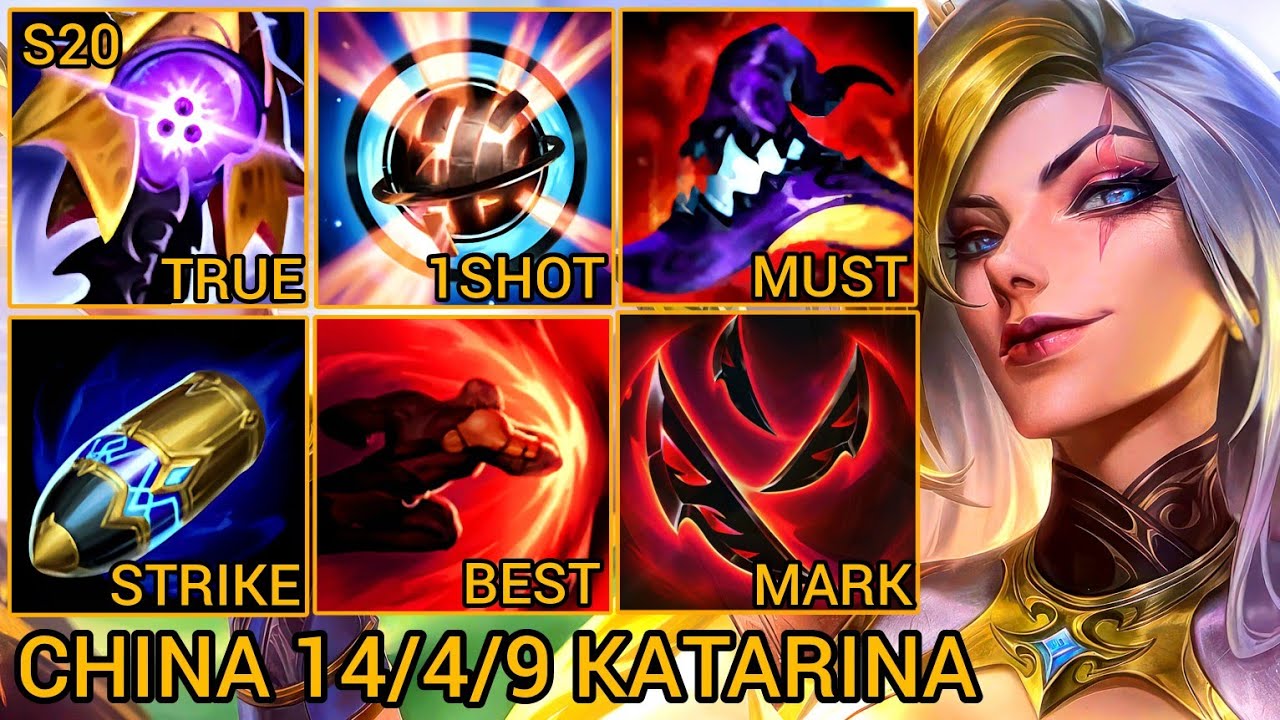 KATARINA S Rating Mid Lane 14/4/9 - China Wild Rift New Meta Build ...