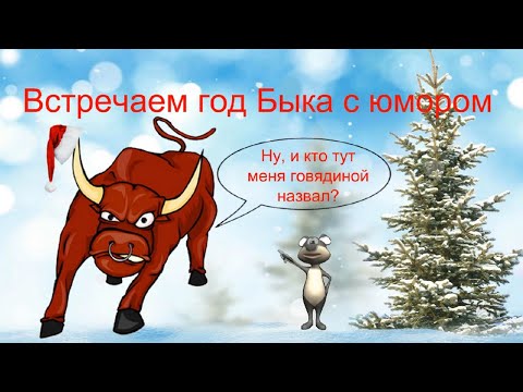 Встречаем год быка с юмором. Режим ожидания непонятного чуда включен. Забавная видео открытка