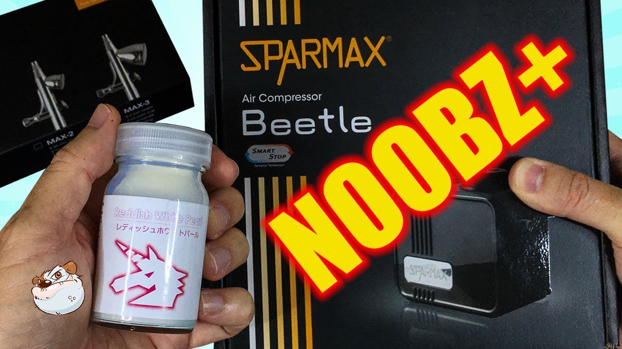 Airbrush Compressor for Beginners Sparmax Beetle Review by Lincoln Wright - YouTube