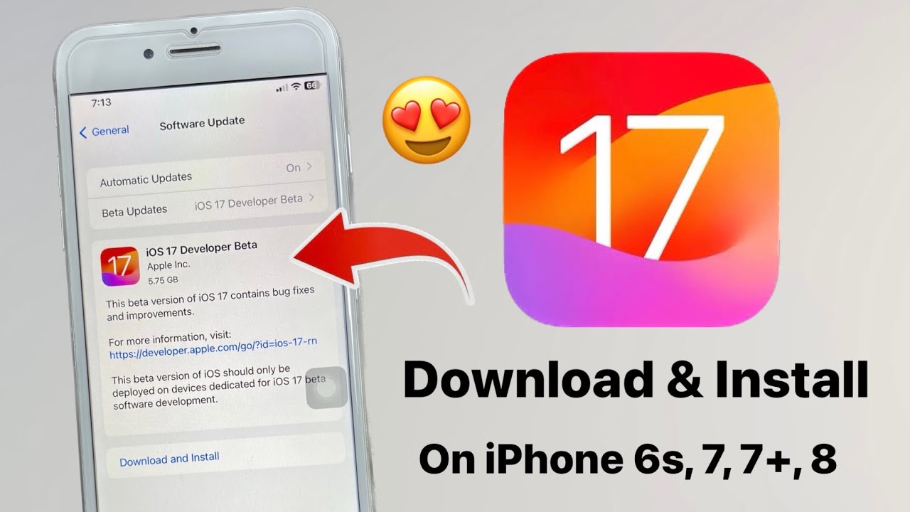 How to Install iOS 17 Update on iPhone 6s, 7, 7+, 8 - YouTube