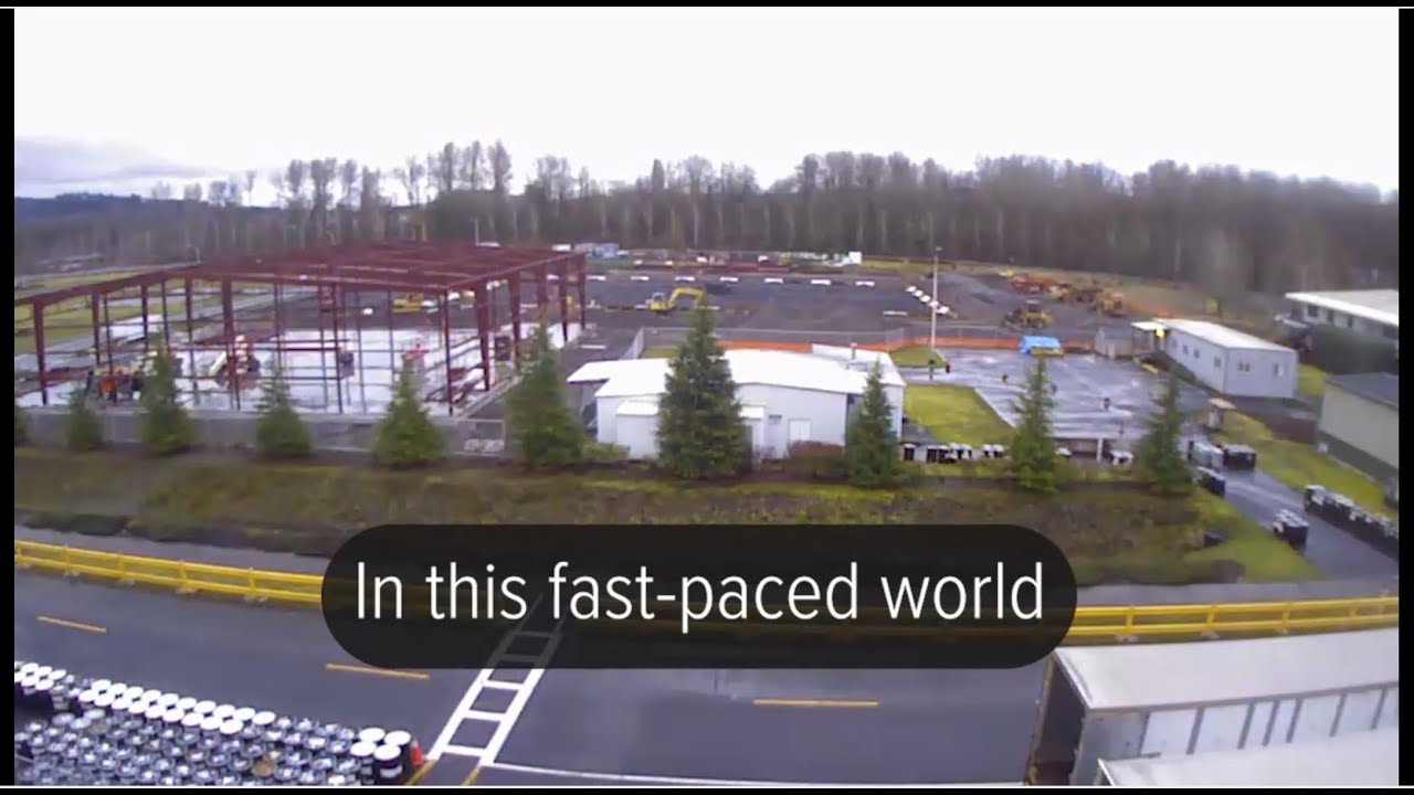 Time Lapse of the Steelscape Kalama, Washington Plant Construction ...