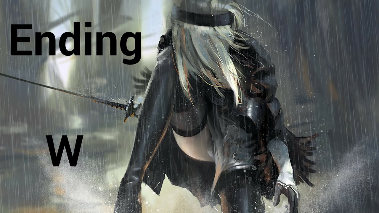 NieR: Automata Gameplay Ending W (1080p): 2B - YouTube