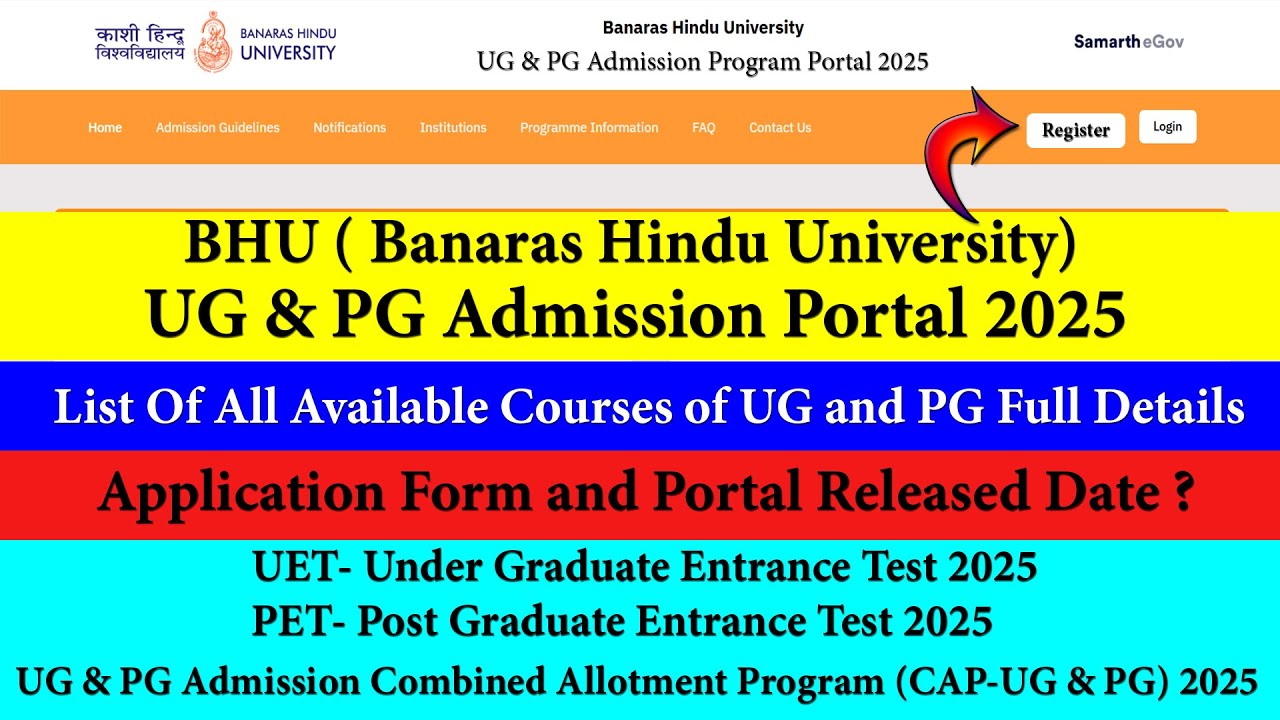 BHU UG & PG Admission 2025 Portal Release Date Out 🔥 | Document ...