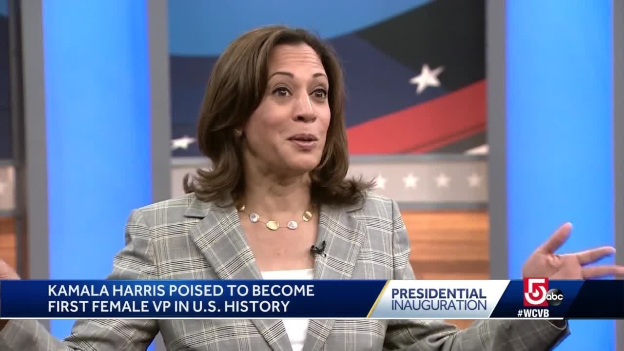Kamala Harris making history as first female vice president - YouTube