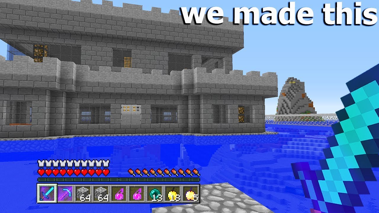 so minecraft war has returned.. and THIS is our new base! - YouTube