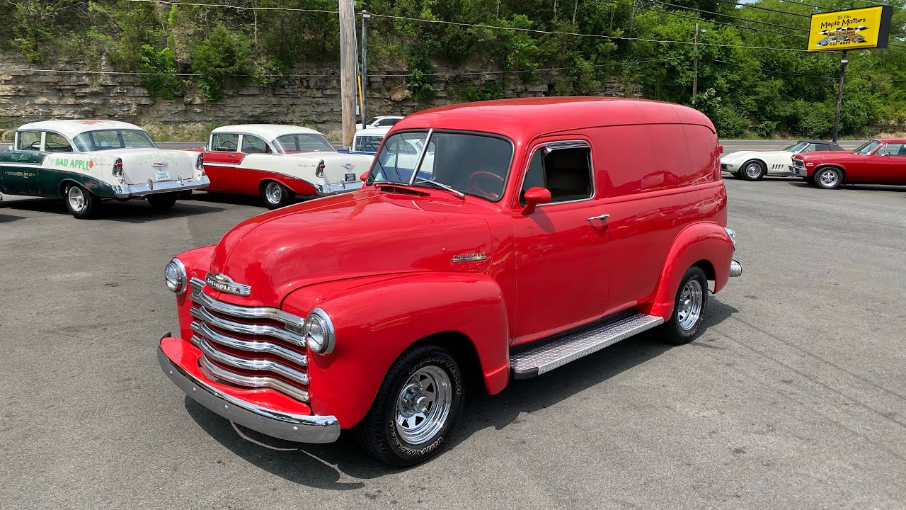 Test Drive 1953 Chevrolet Panel Truck SOLD $19,900 Maple Motors #1637-1 ...