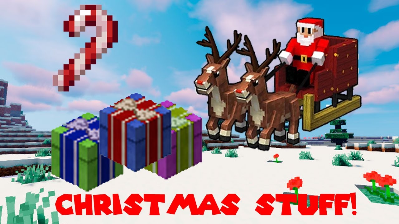 Christmas items in Minecraft Bedrock [Mod Showcase] - YouTube