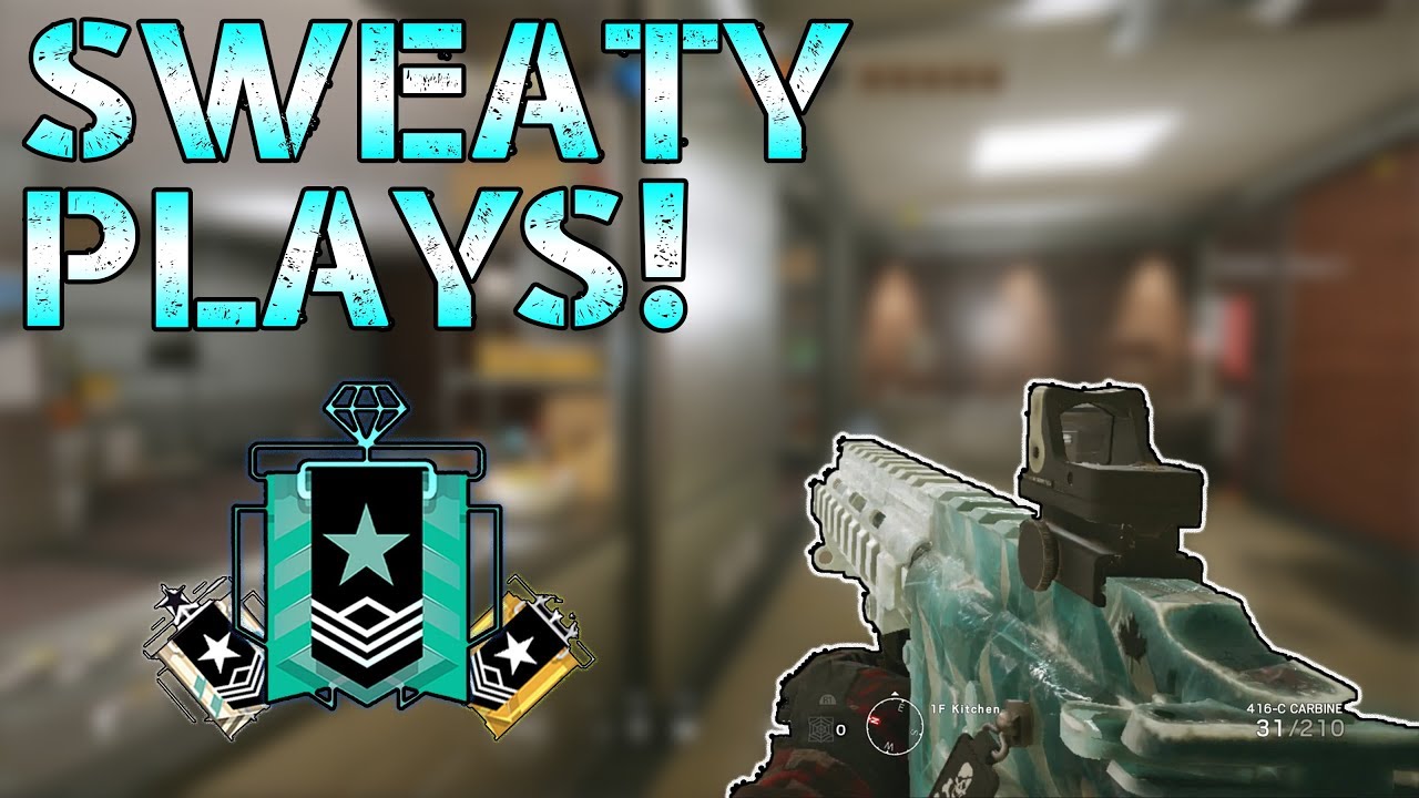 SWEATY PLAYS - Rainbow Six Siege Console Diamond - YouTube