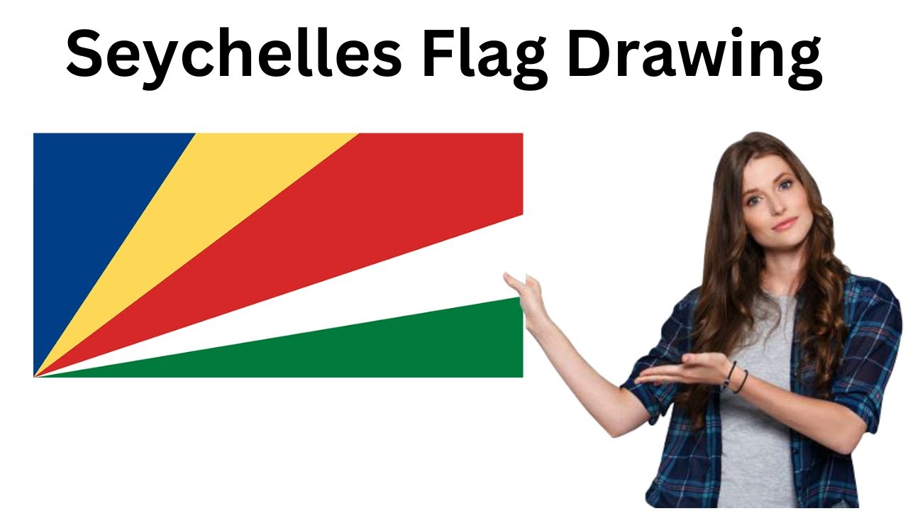 Drawing National Flag of Seychelles | How to draw Seychelles flag - YouTube