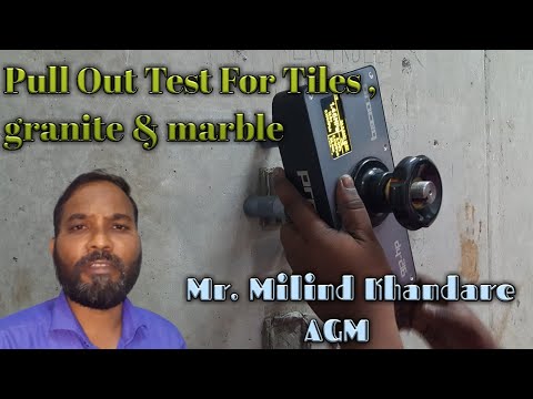 Pull Out Test For Tiles , granite & marble ( Eerakoll boifix (G) Biofix ...