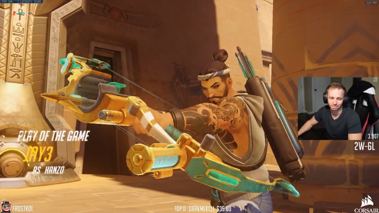 Overwatch This Is How Jay3 Really Plays Hanzo -POTG- - YouTube